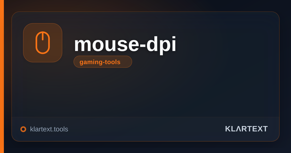 Mouse DPI Calculator & Sensitivity Converter for eDPI, cm, and 360